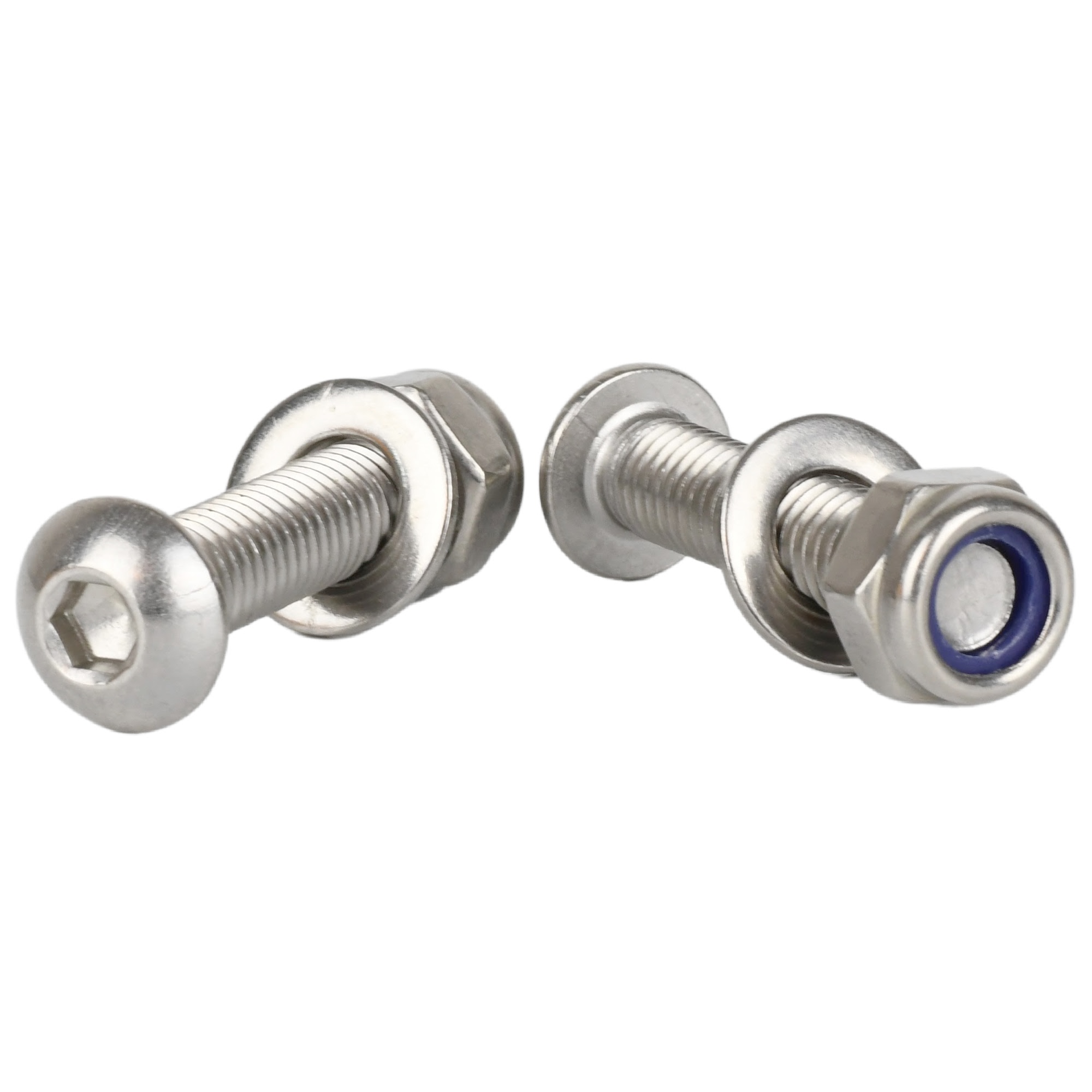 M2 M2.5 M3 M4 Button Head Allen Bolt Screws Nyloc Nuts Washers ...