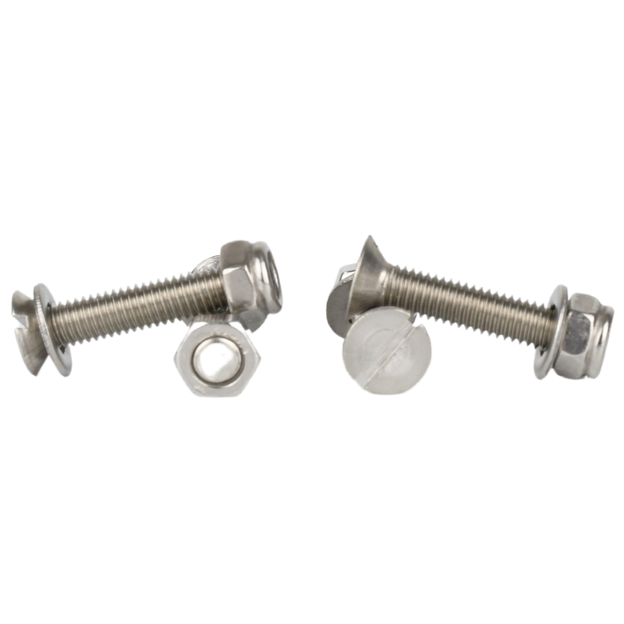 M2 M2.5 M3 M4 M5 Slotted Countersunk Machine Screws Nyloc Nuts Washers ...