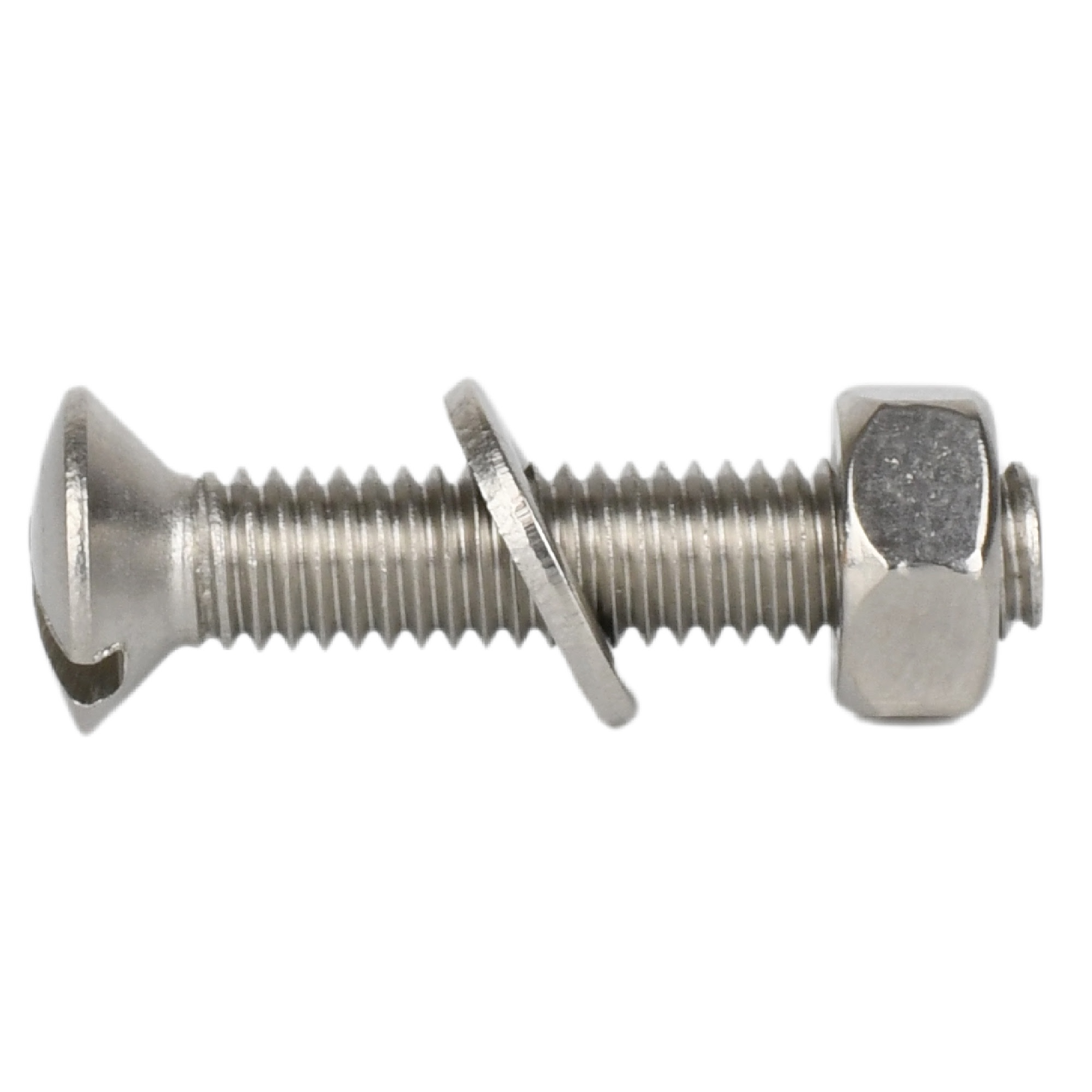 M4 M5 M6 Slotted Raised Countersunk Machine Screws With Nuts & Washers St Steel | eBay UK