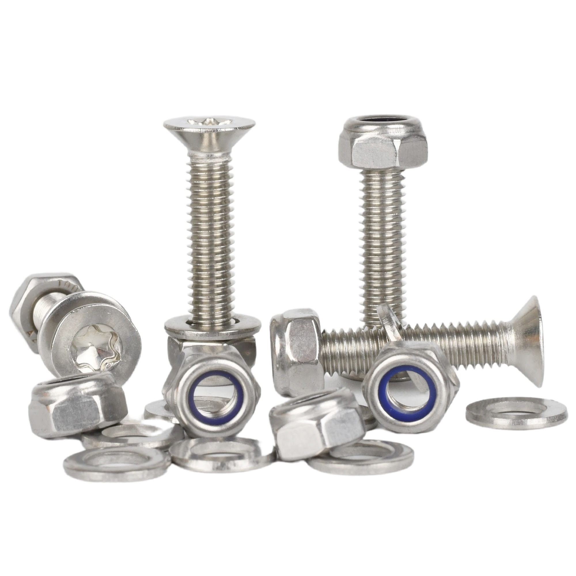 M2 M2.5 M3 Torx Countersunk Machine Screws Nyloc Nuts & Washers ...